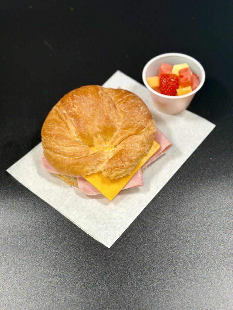 Ham and Cheese Croissant Sandwich - Fresh Flamingo